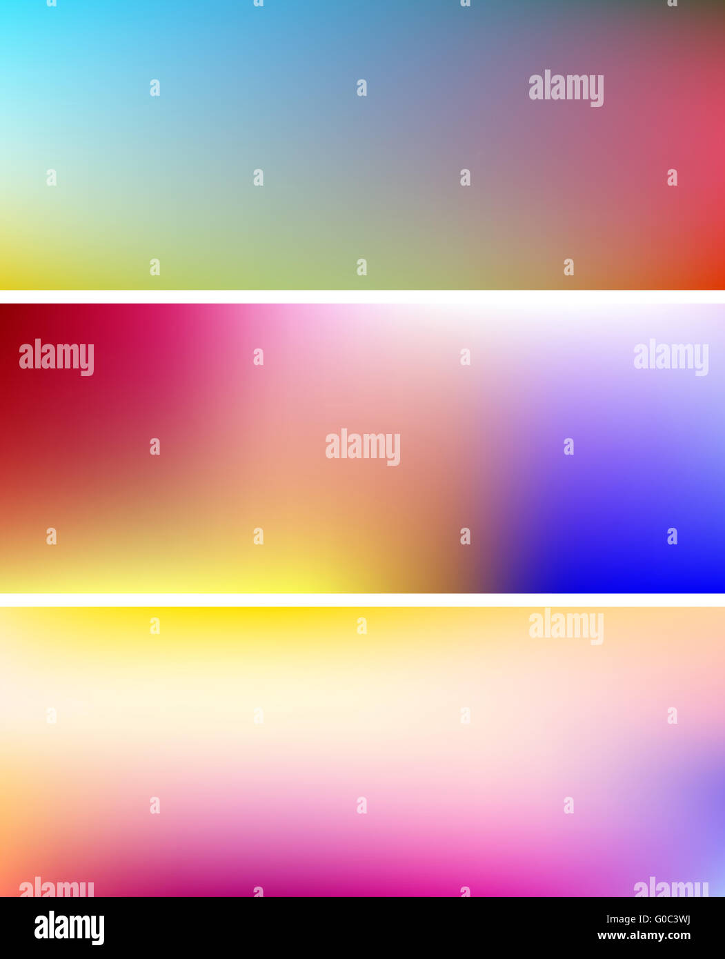 multicolor gradient banner Stock Photo - Alamy