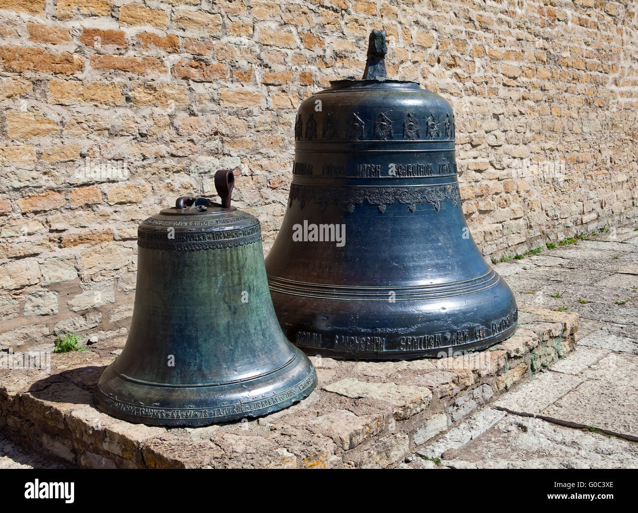 Traditional old church bells in Narva citadel , Es Stock Photo - Alamy