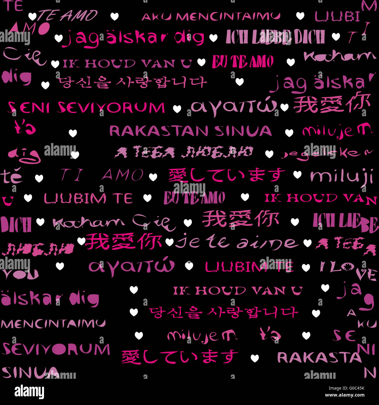 Multiple heart hi-res stock photography and images - Alamy