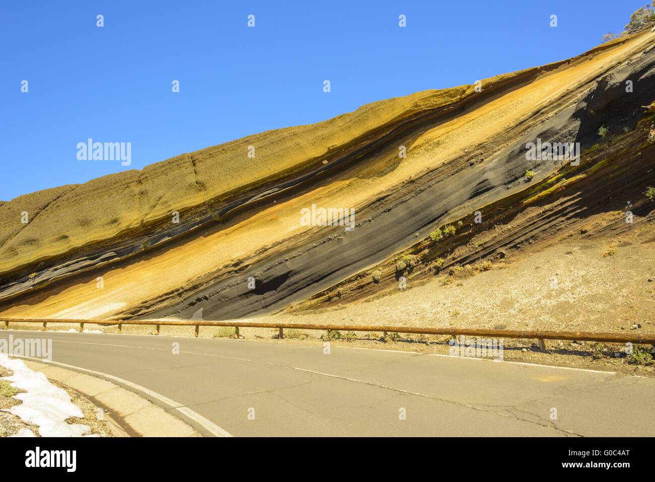 Layers volcanic deposits ash hi-res stock photography and images - Alamy