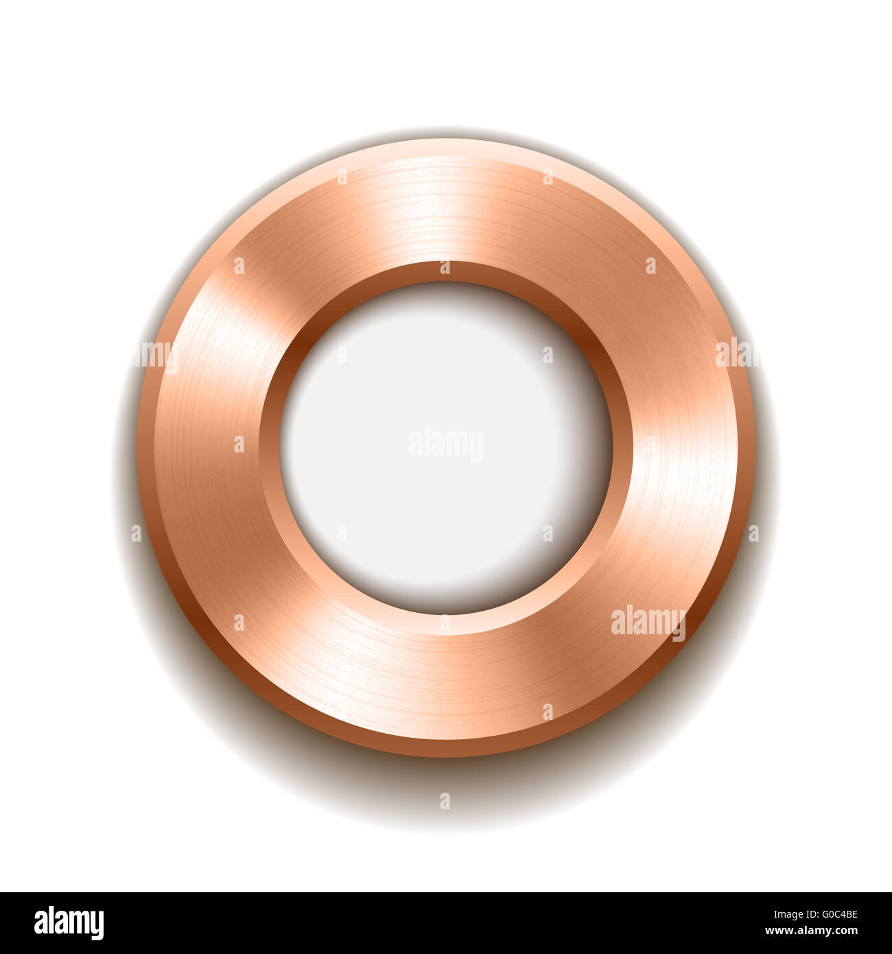 bronze donut button template with metal texture Stock Photo - Alamy