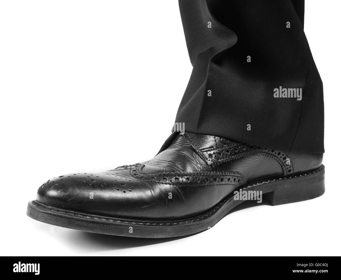 Shoe white sole man Cut Out Stock Images & Pictures - Alamy