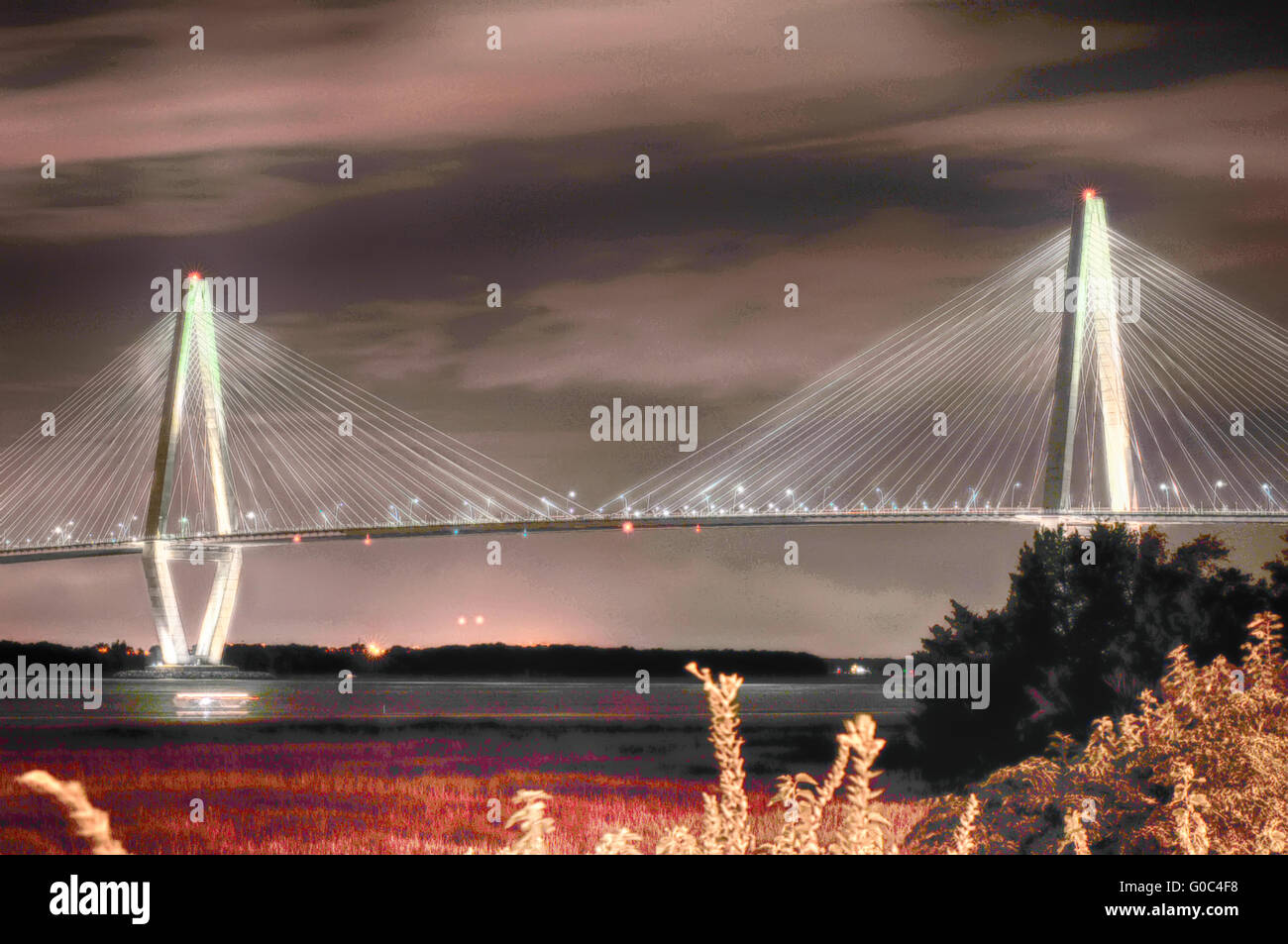 The Arthur Ravenel Jr. Bridge that connects Charleston to Mount ...
