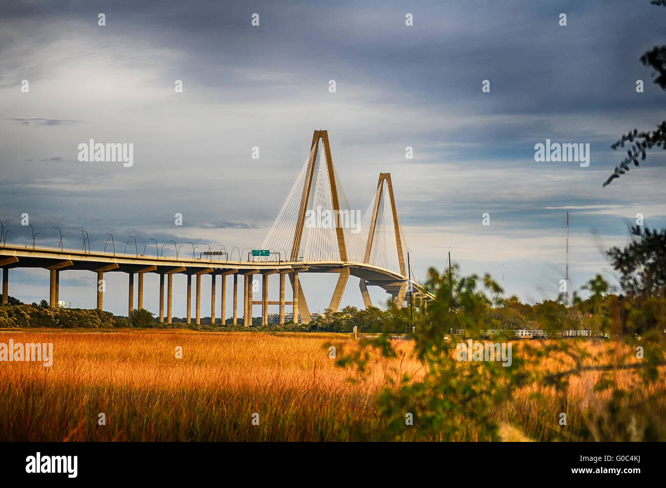 The Arthur Ravenel Jr. Bridge that connects Charleston to Mount ...