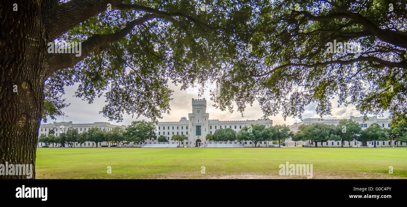 The old Citadel capus buildings in Charleston south carolina Stock ...
