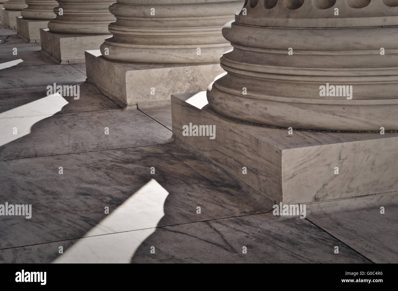 Pillars of Law and Information at the United States Supreme Court Stock ...