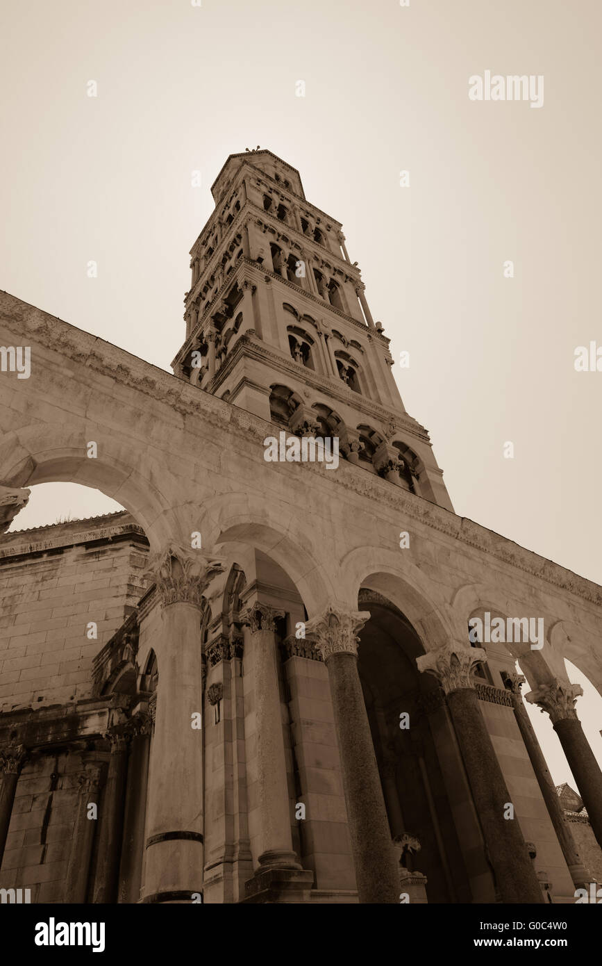 Bell Tower in Split Croatia - World Heritage Site Stock Photo - Alamy