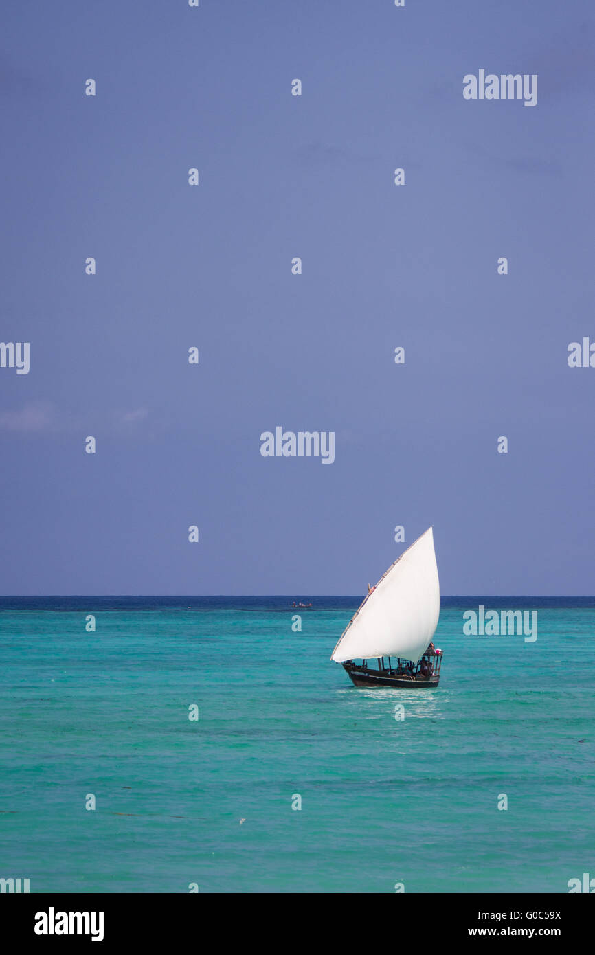 Traditional handmade dhow seen in Zanzibar, Africa Stock Photo - Alamy