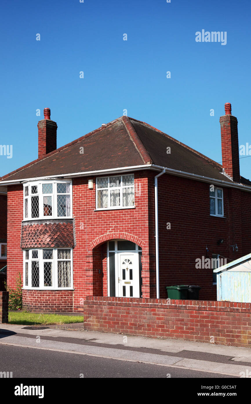 Typical house flat roof built hi-res stock photography and images - Alamy