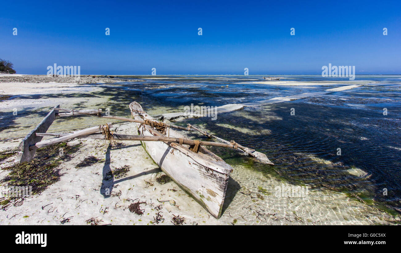 Traditional handmade dhow seen in Zanzibar, Africa Stock Photo - Alamy