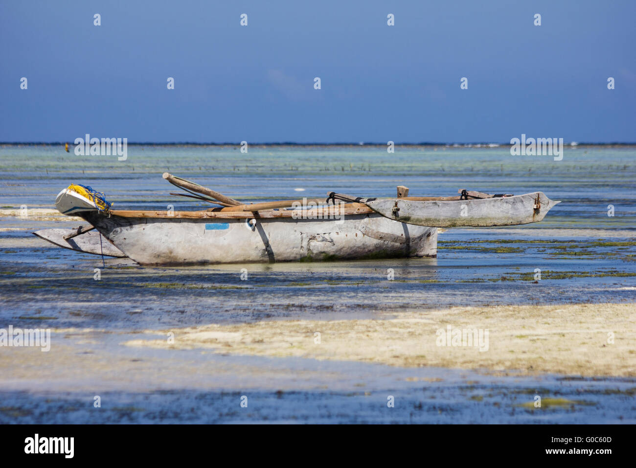 Traditional handmade dhow seen in Zanzibar, Africa Stock Photo - Alamy