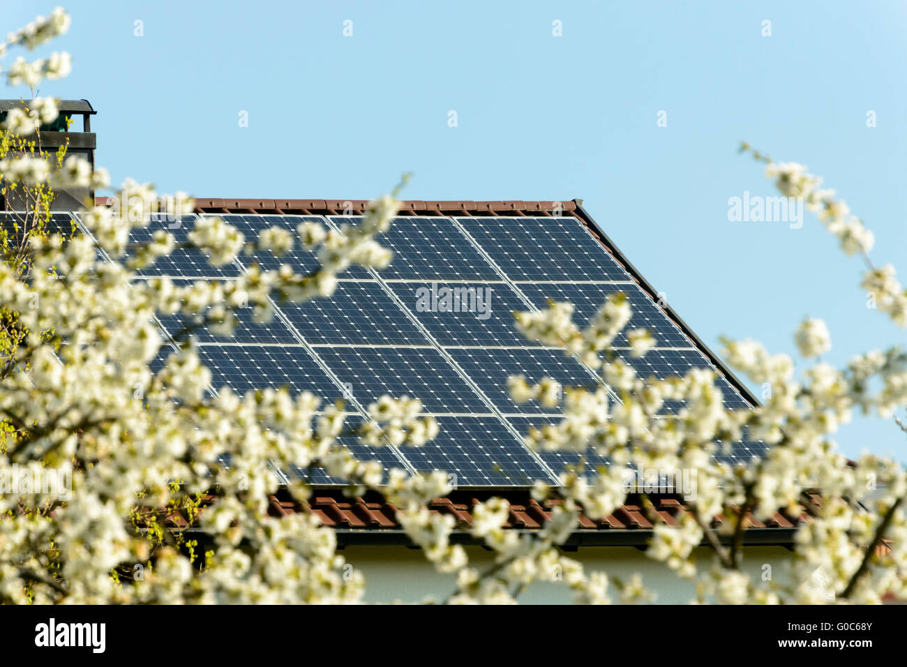 photovoltaic solar panels on roof, Germany Stock Photo - Alamy