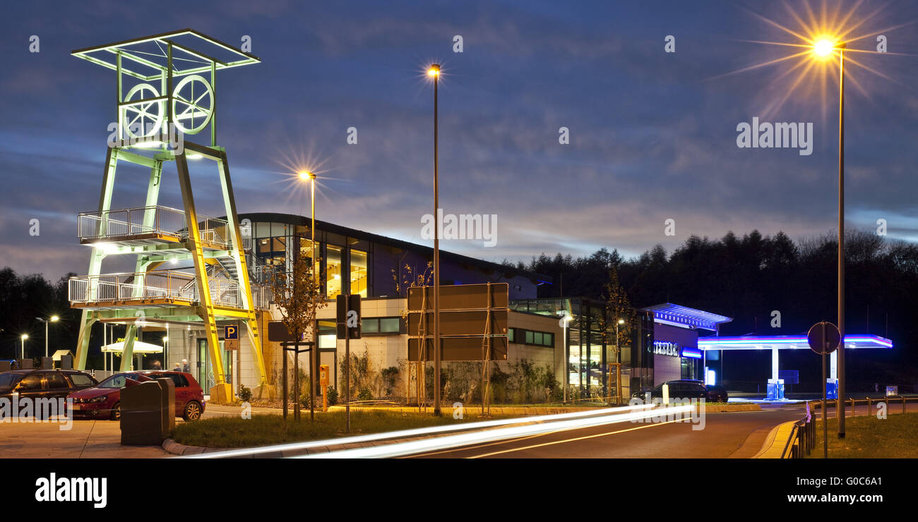 Freeway rest area, A 40 Beverbach, Germany Stock Photo - Alamy