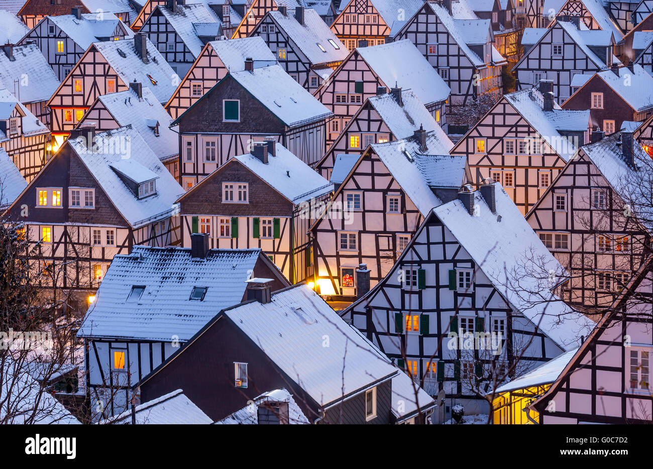 Details of half timbered houses Stock Photo - Alamy
