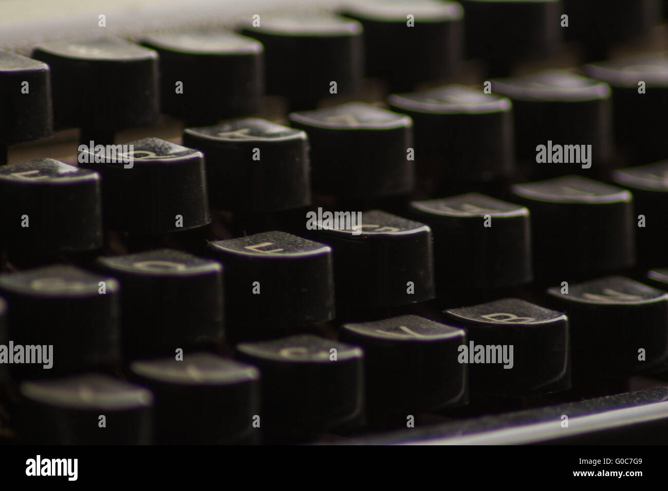 Old typewriter close-up Stock Photo - Alamy