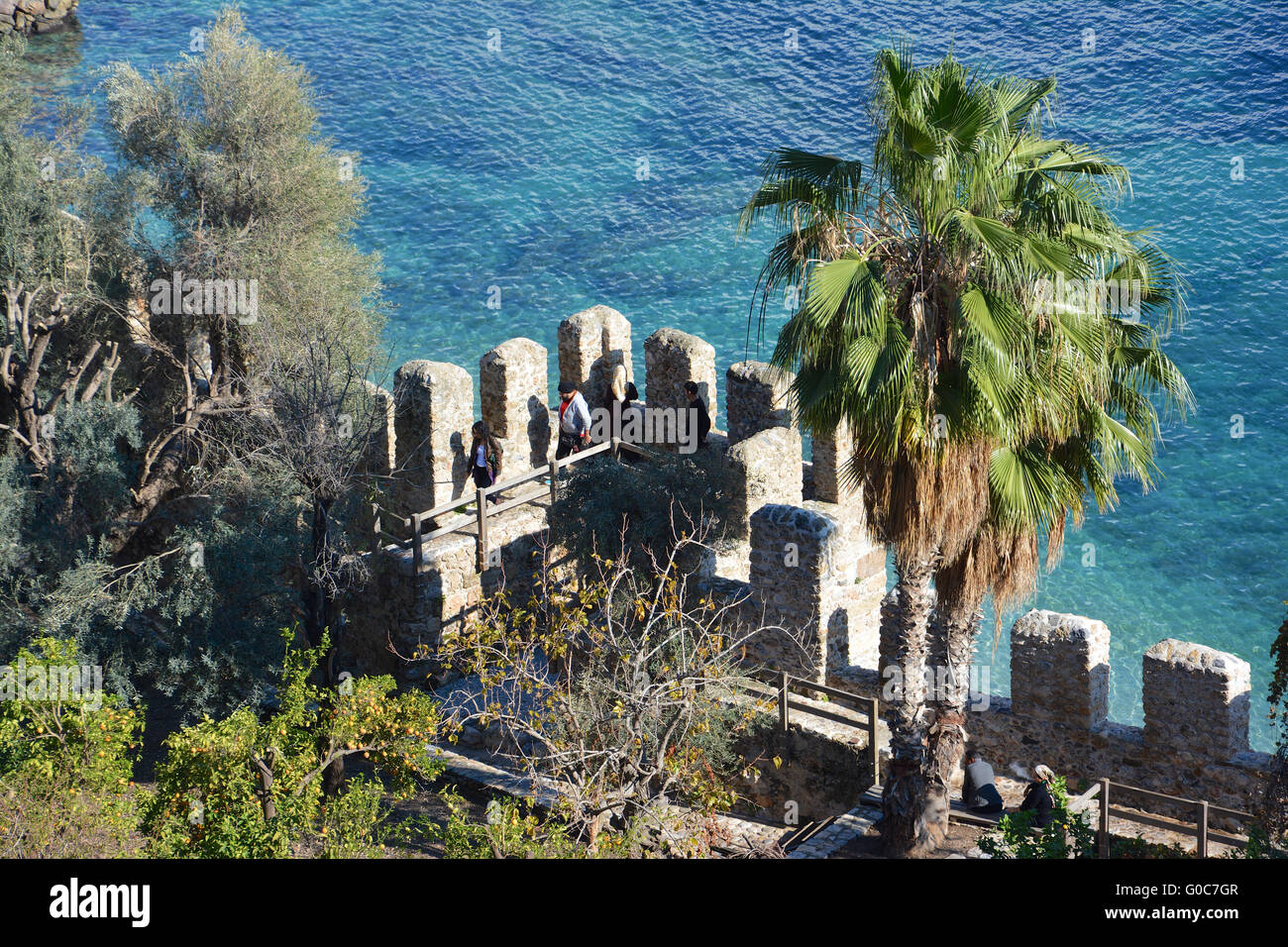 Port of Alanya Turkey Stock Photo - Alamy