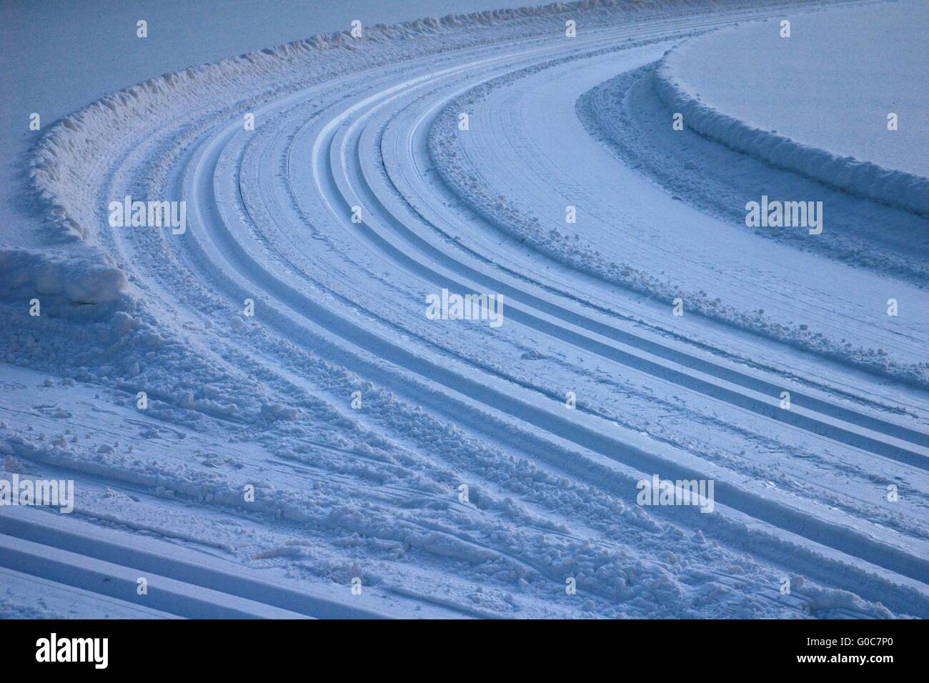 Cross-country ski run Stock Photo - Alamy