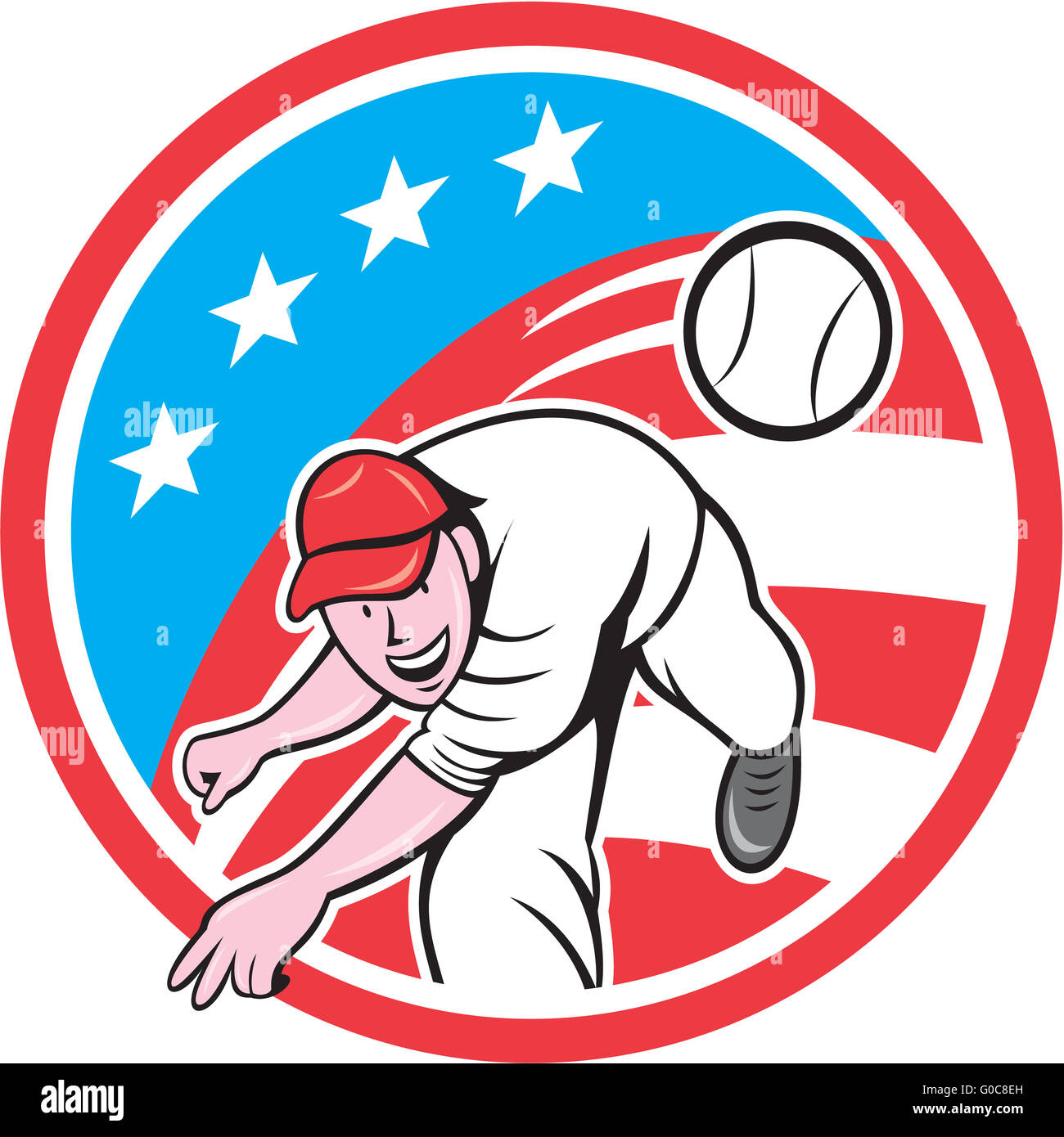 Baseball Pitcher Throw Ball Cartoon High Resolution Stock Photography ...
