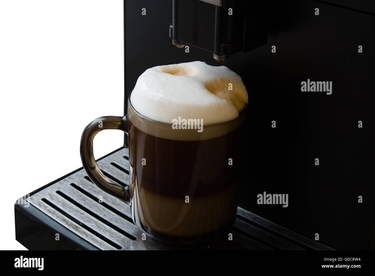 Puff coffee espresso machine Stock Photo - Alamy
