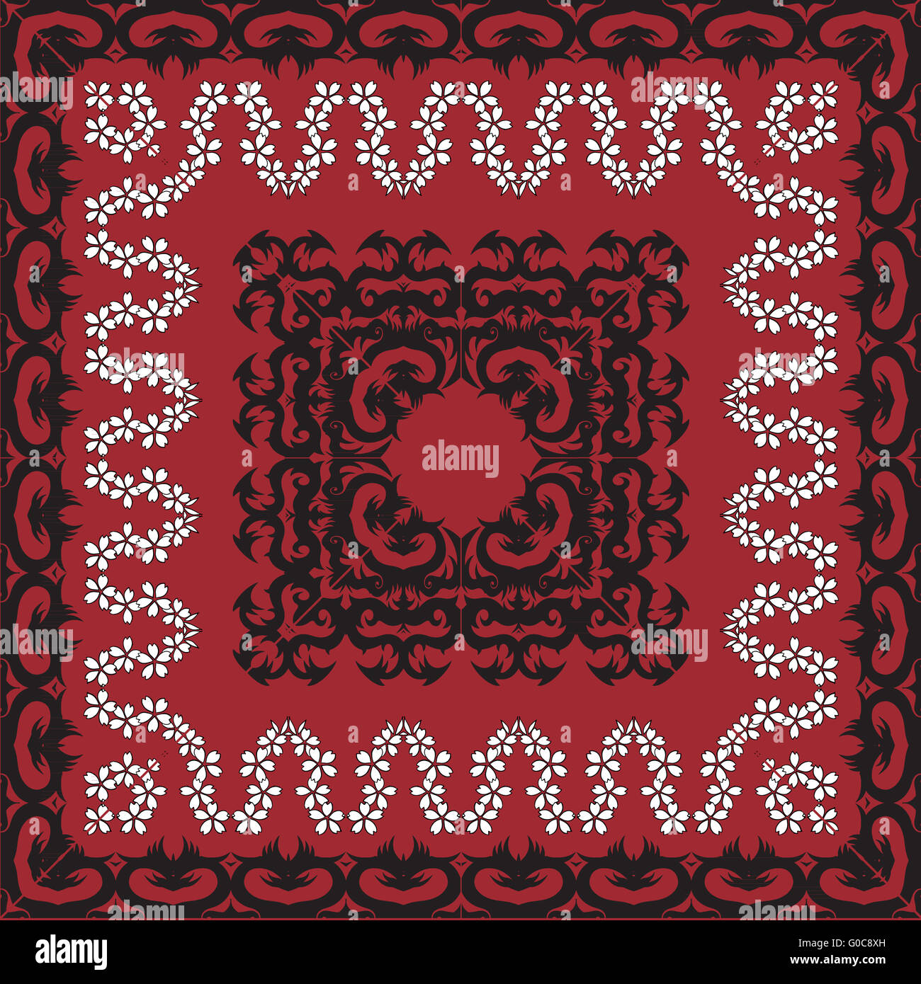 Simple square black classic frames Stock Photo - Alamy