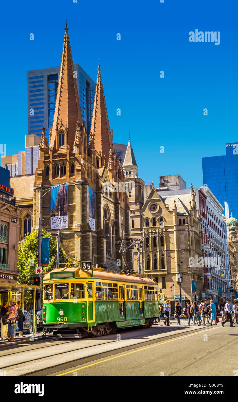 Melbourne australia streets hi-res stock photography and images - Alamy