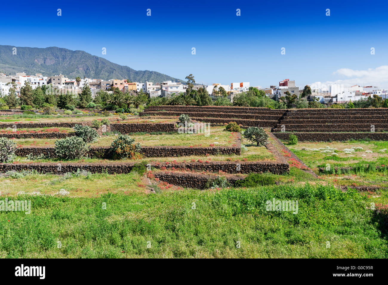Guanches step pyramids Tenerife Canary Islands, Spain Stock Photo - Alamy