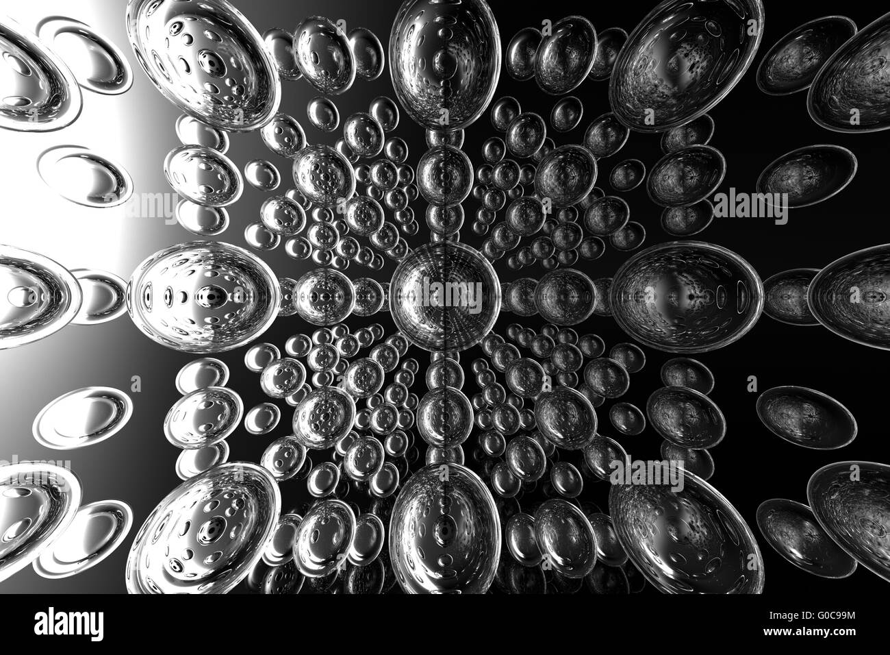 A lot of balls, flying into infinity Stock Photo - Alamy