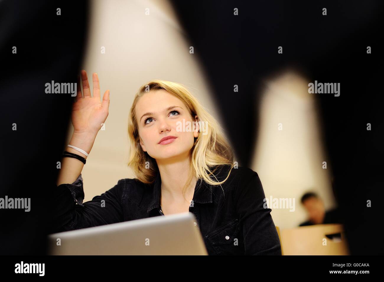 Female lecture hall hi-res stock photography and images - Alamy