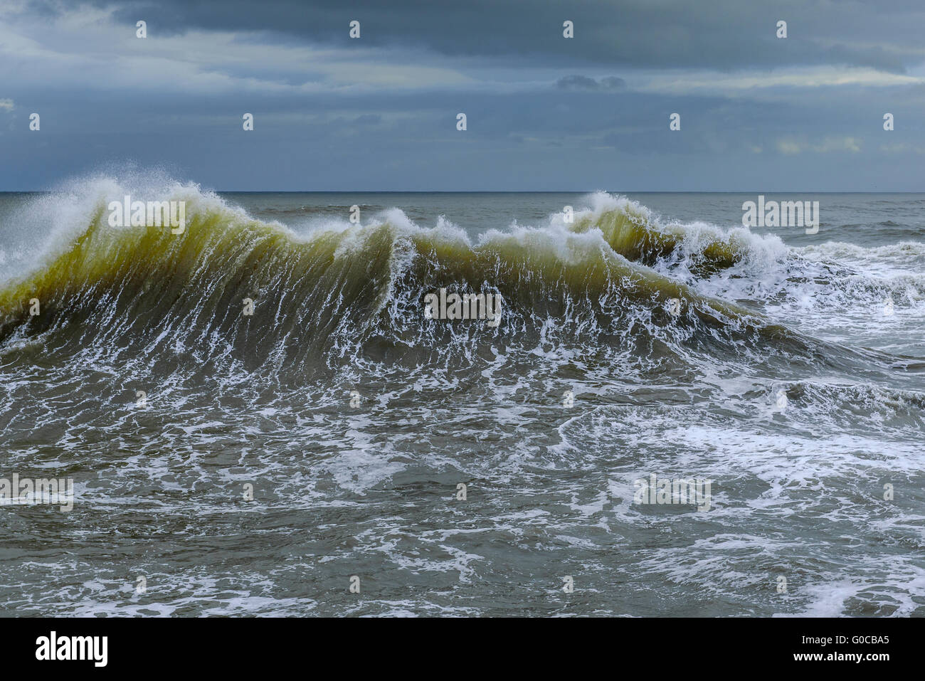 Rough dangerous waves in the North Sea on a winters day Stock Photo - Alamy