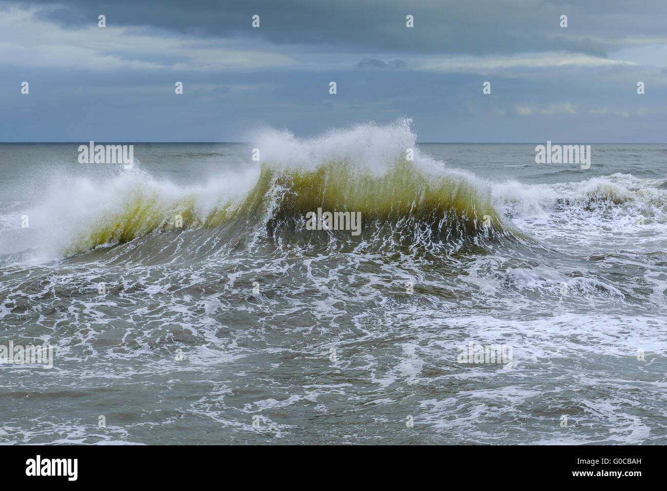 Rough dangerous waves in the North Sea on a winters day Stock Photo - Alamy
