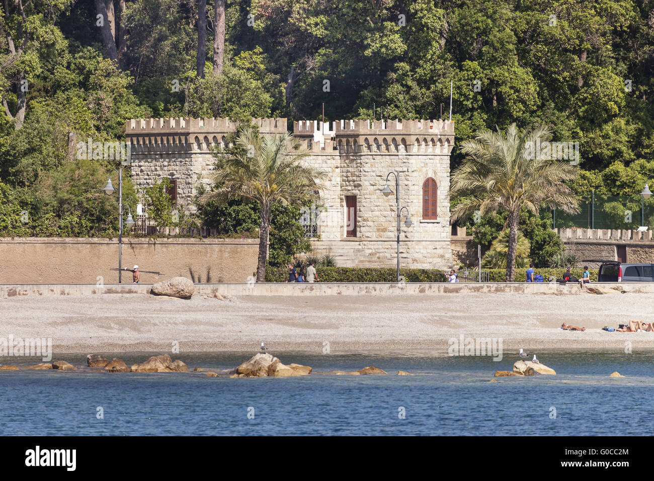 View to Cavo with beach, Elba Island, Tuscany Stock Photo - Alamy