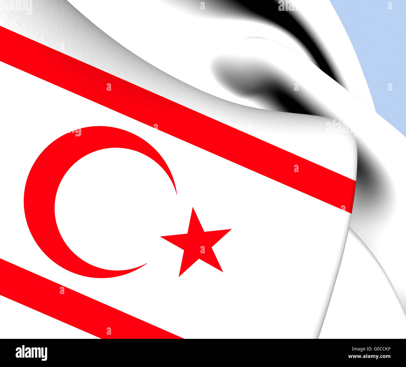 North cyprus turkish republic flag hi-res stock photography and images ...