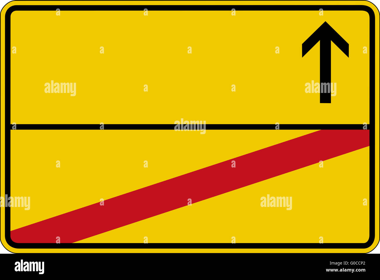 Road sign without text Stock Photo - Alamy