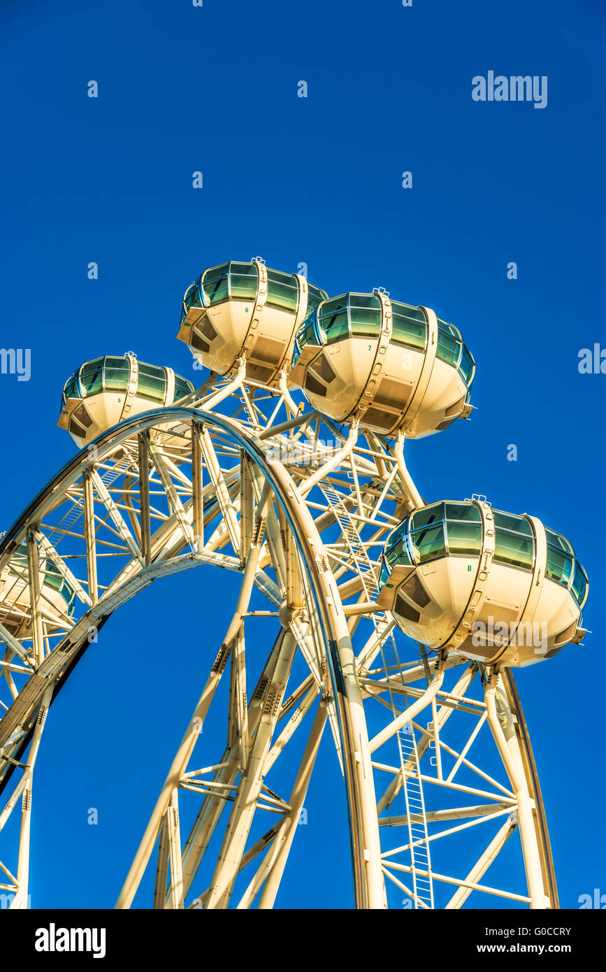 Close up image of the Melbourne Star amusement attraction in Melbourne ...