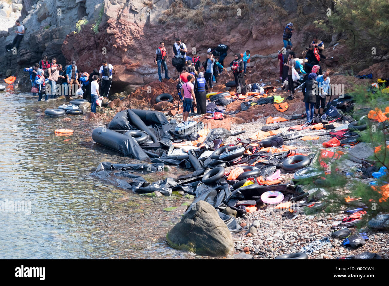 Garbage raft hi-res stock photography and images - Alamy