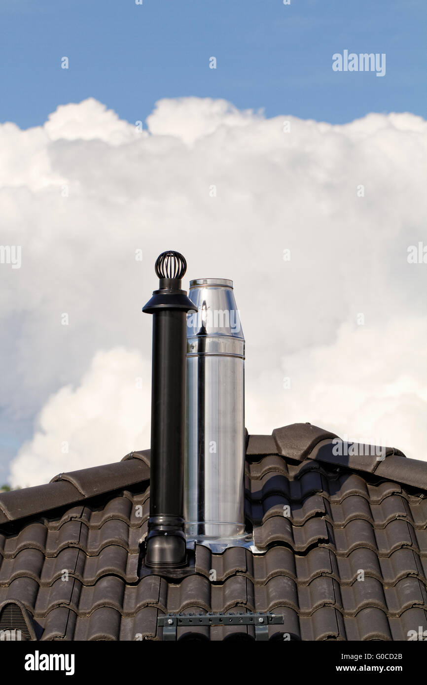 Modern chimney hi-res stock photography and images - Alamy