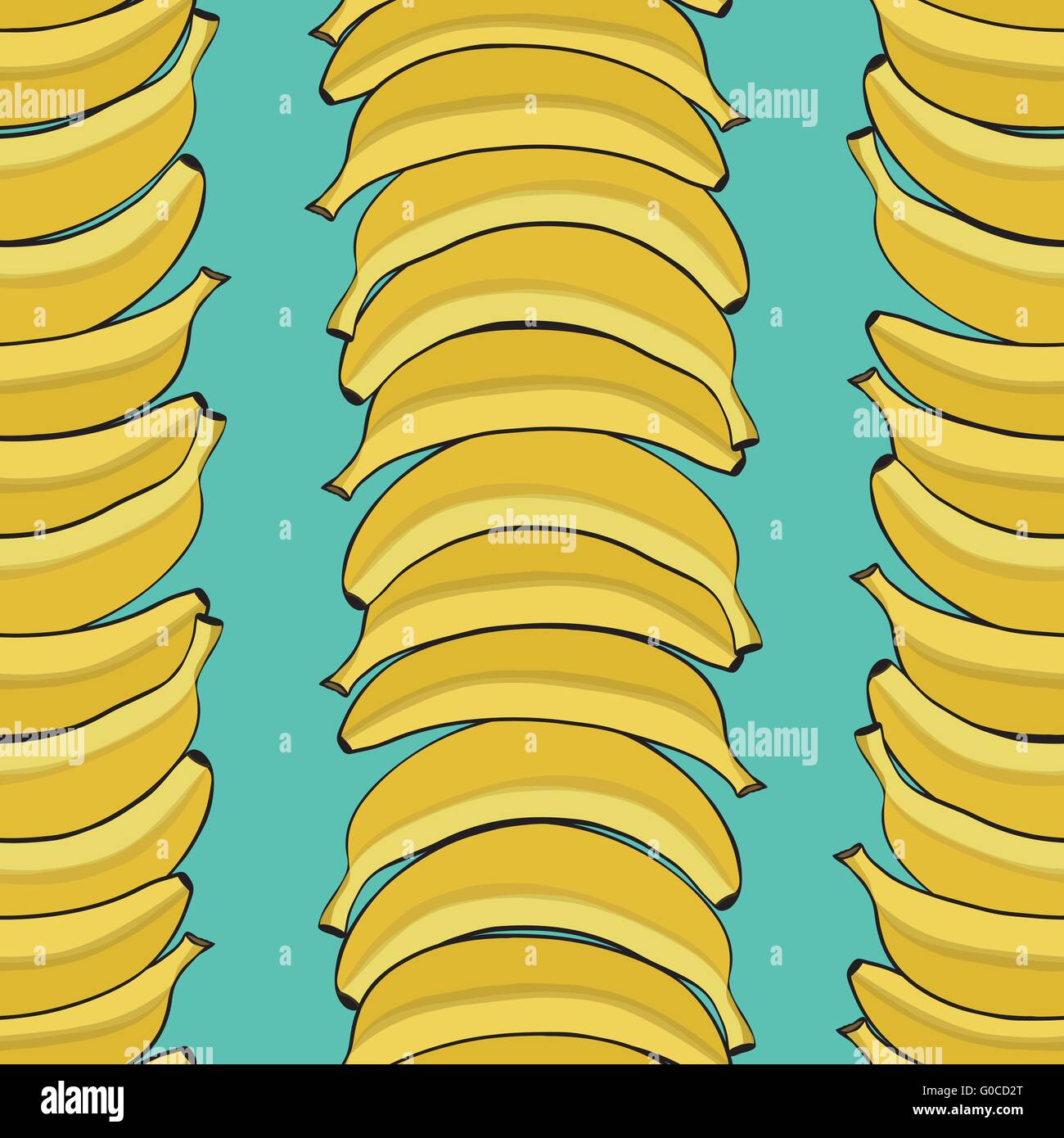Seamless background with yellow bananas Stock Vector Image & Art - Alamy