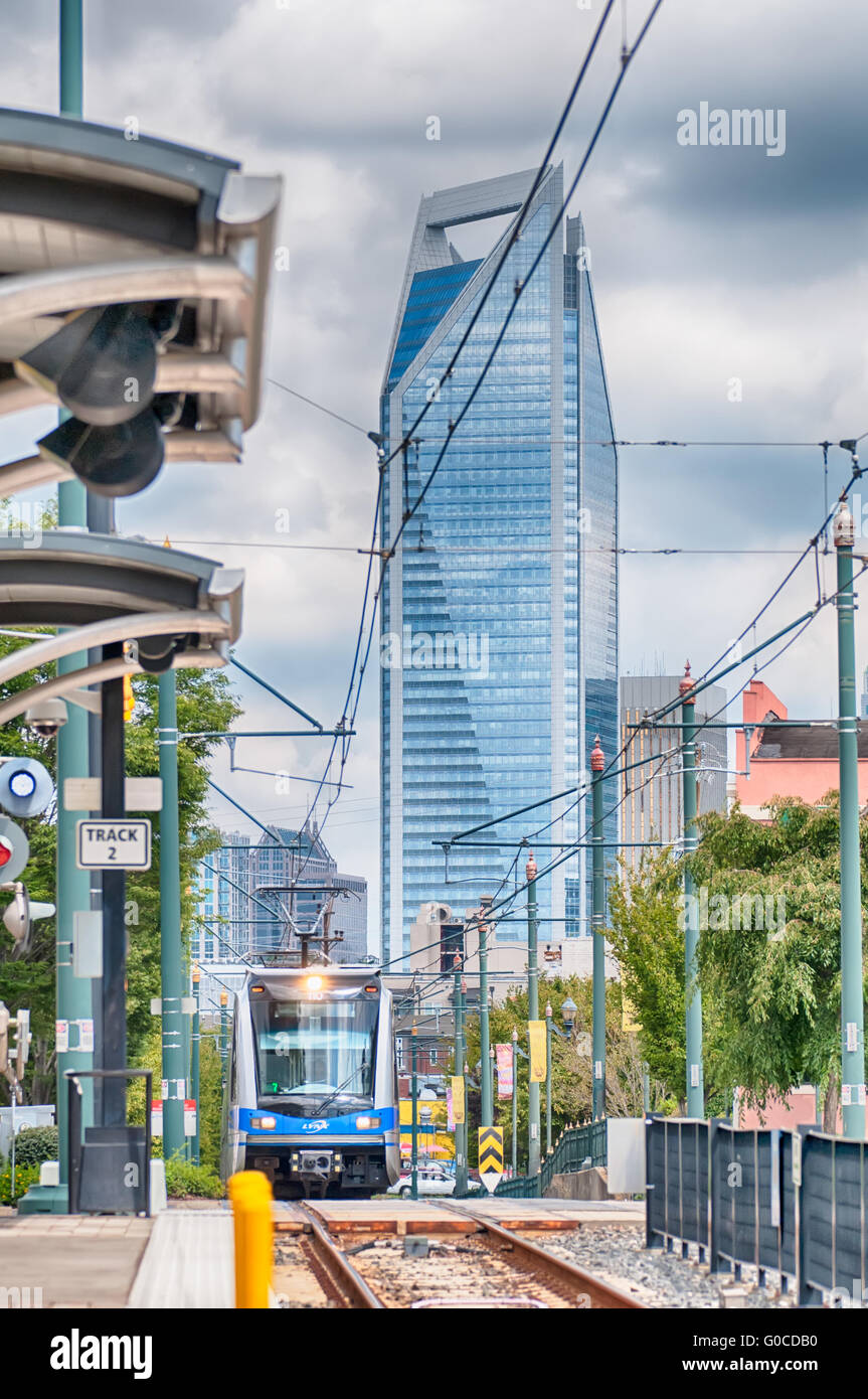 Charlotte light rail system hi-res stock photography and images - Alamy
