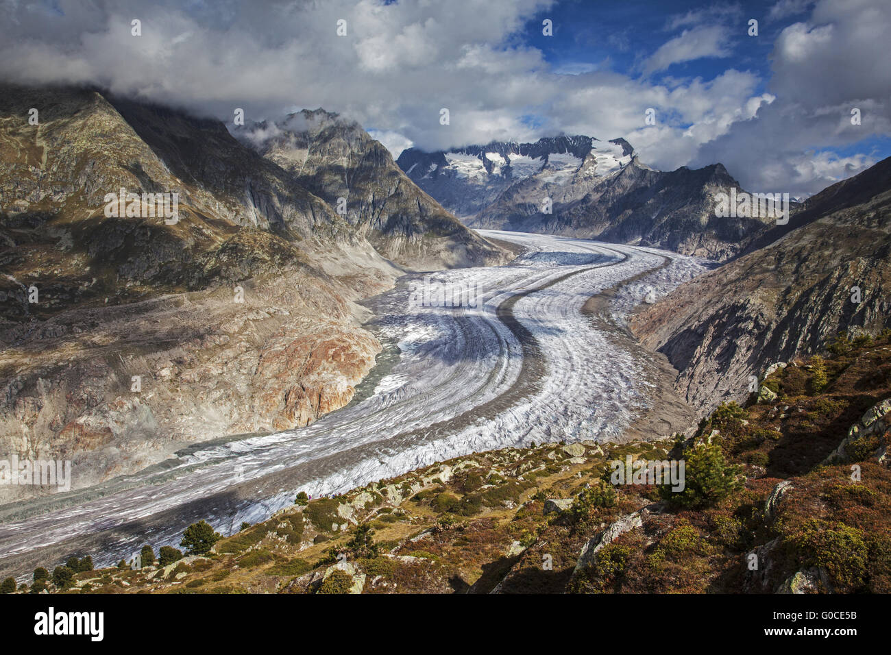 Unesco weltnaturerbe jungfrau aletsch hi-res stock photography and ...
