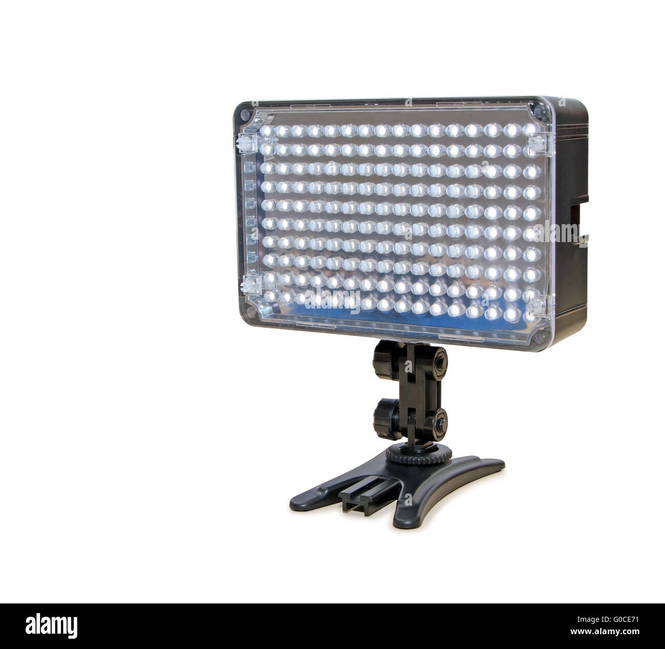 Video lighting LED, isolated on white background Stock Photo - Alamy