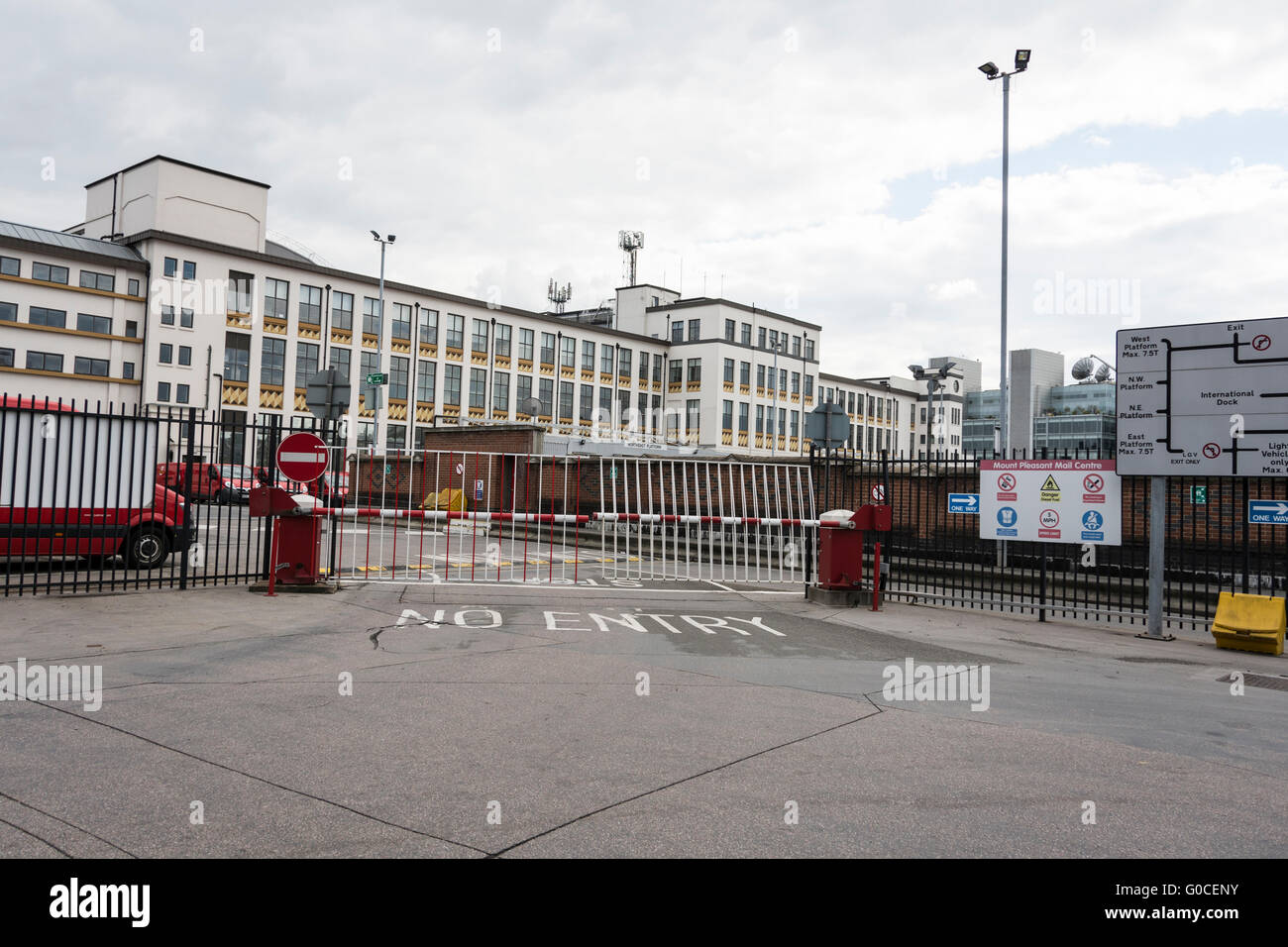 Exterior views of Mount Pleasant sorting office, the London Central ...