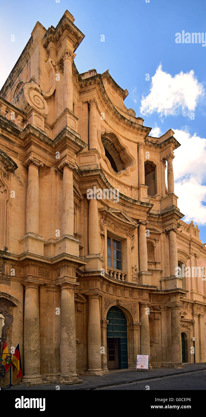 Noto.The church of St. Charles Borromeo Stock Photo - Alamy