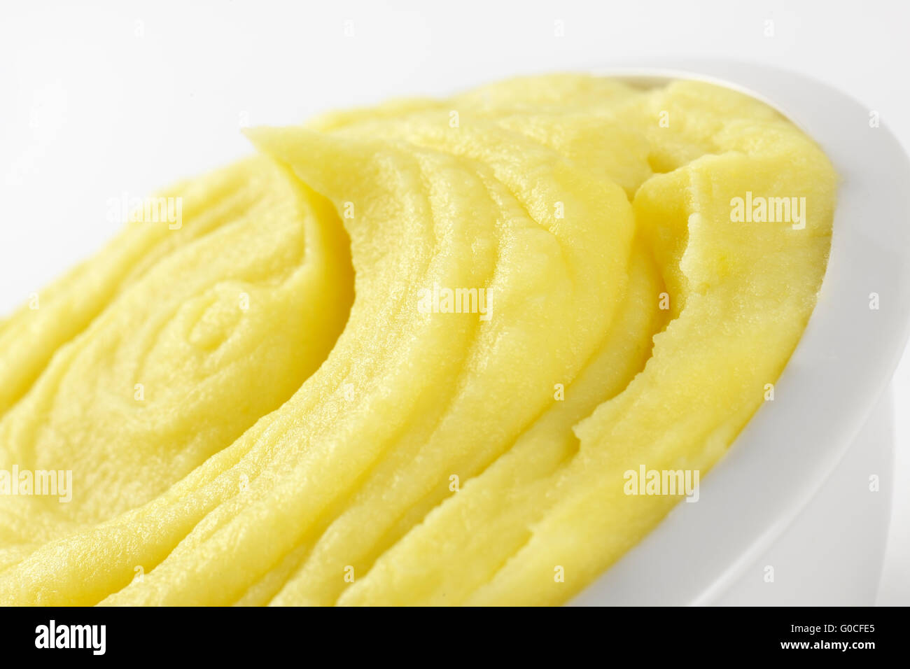 detail of mashed potato puree in white bowl Stock Photo - Alamy
