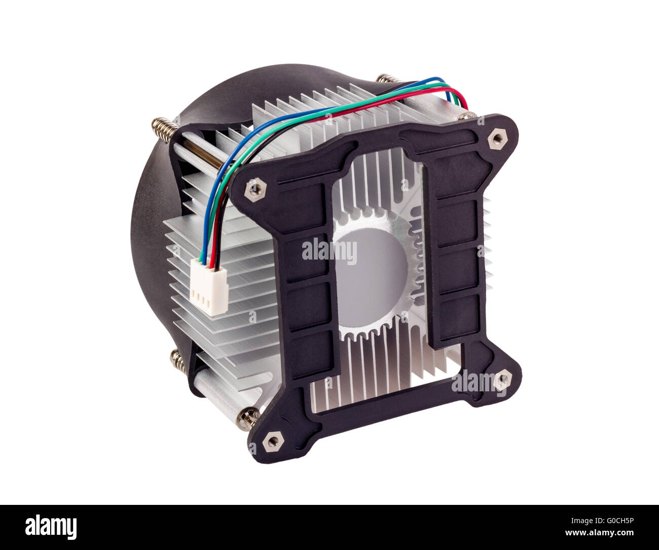 Close-up shot of computer CPU cooler isolated Stock Photo - Alamy