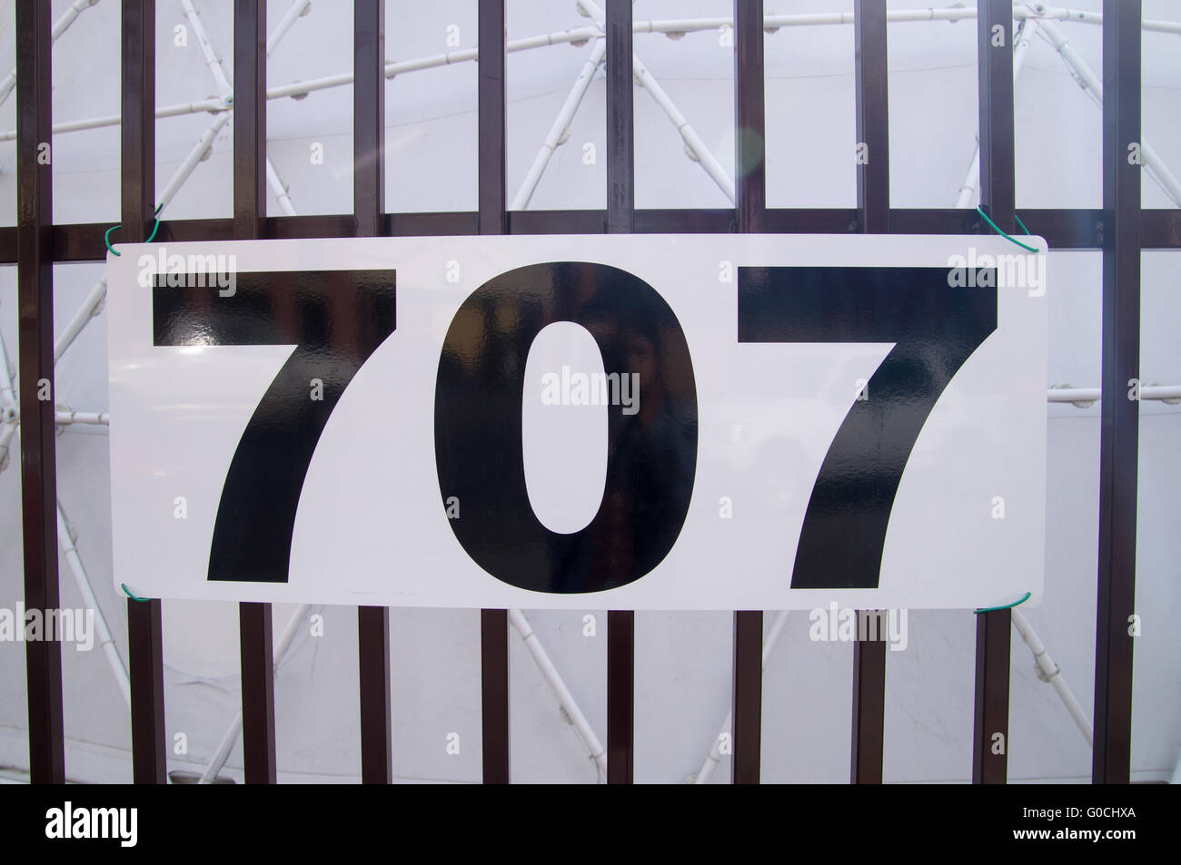Black numbers white sign hi-res stock photography and images - Alamy