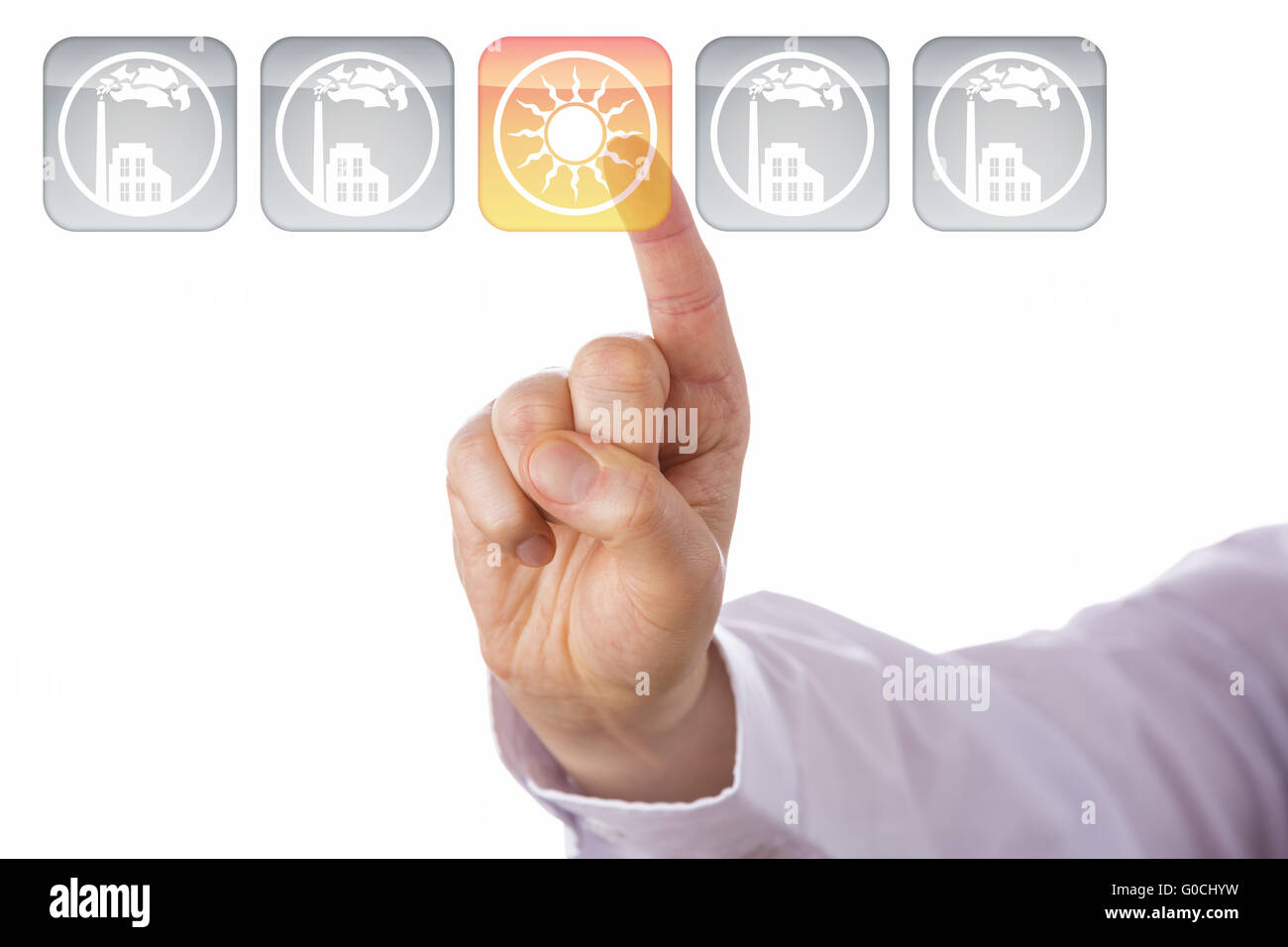 Solar energy icon hi-res stock photography and images - Alamy