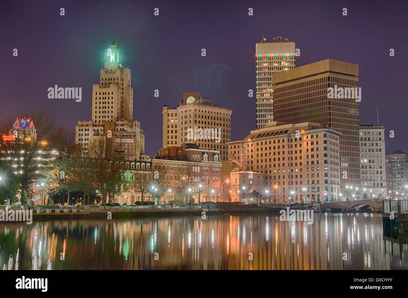 Providence ri waterfront skyline hi-res stock photography and images ...