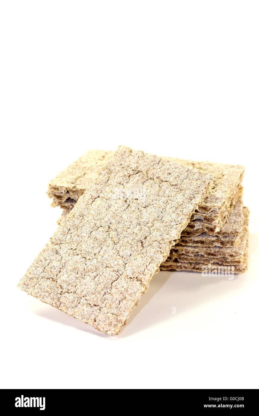 small stack of crispy crispbread Stock Photo - Alamy