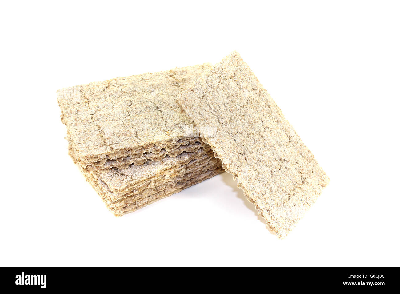 small stack of crisp crispbread Stock Photo - Alamy