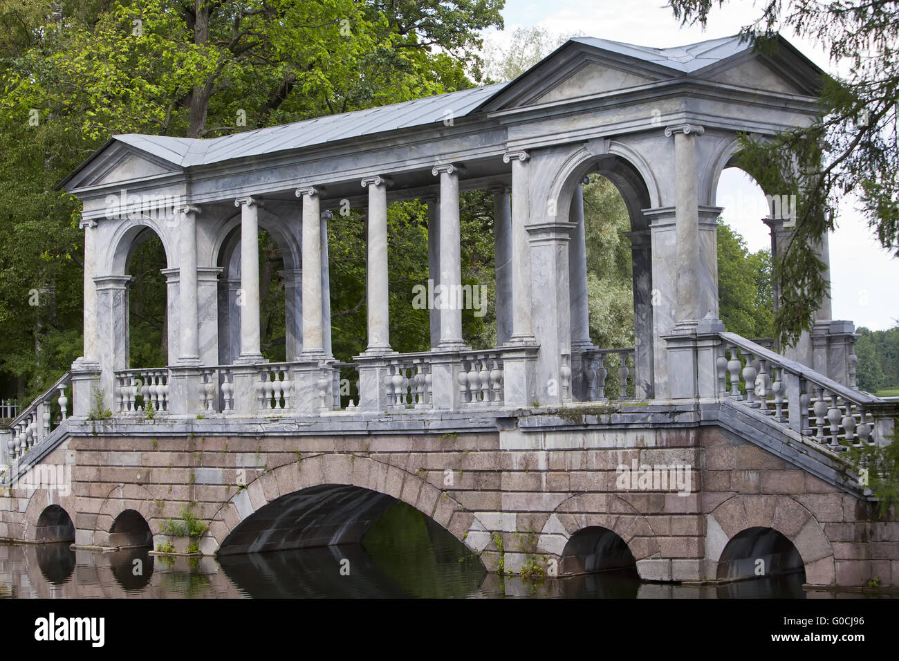 Marble (Palladian) Bridge, Siberian Marble gallery Stock Photo - Alamy